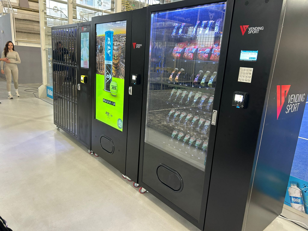 Vending Machine for Renting Padel Rackets Tennis Balls